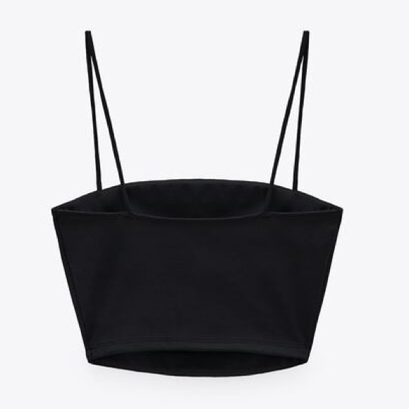 Zara | Tops | Zara Contemporary Spaghetti Strap Crop Top | Poshmark